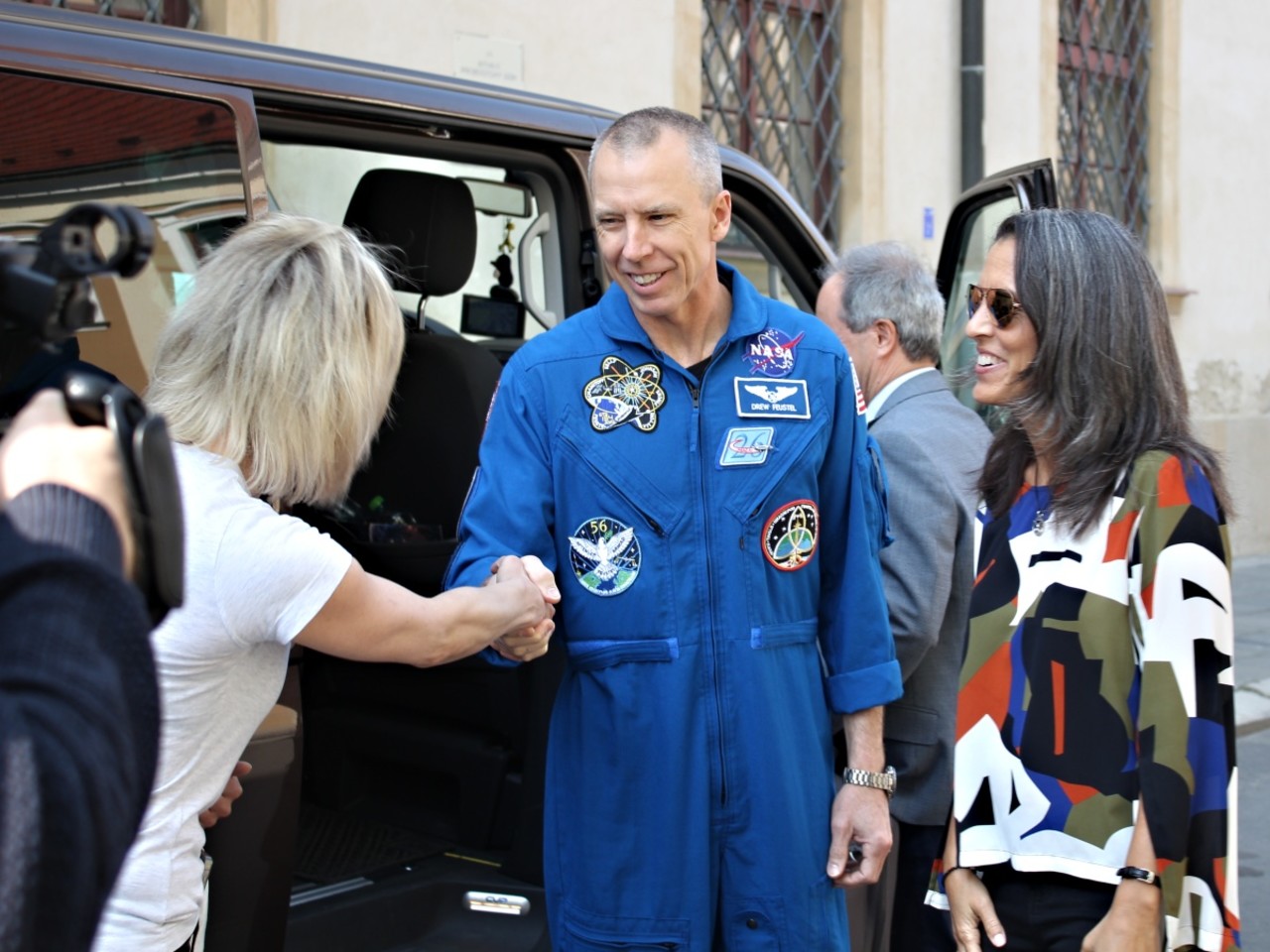 Astronaut Andrew Feustel dnes na UP: medaile, besedy a plyšový ...