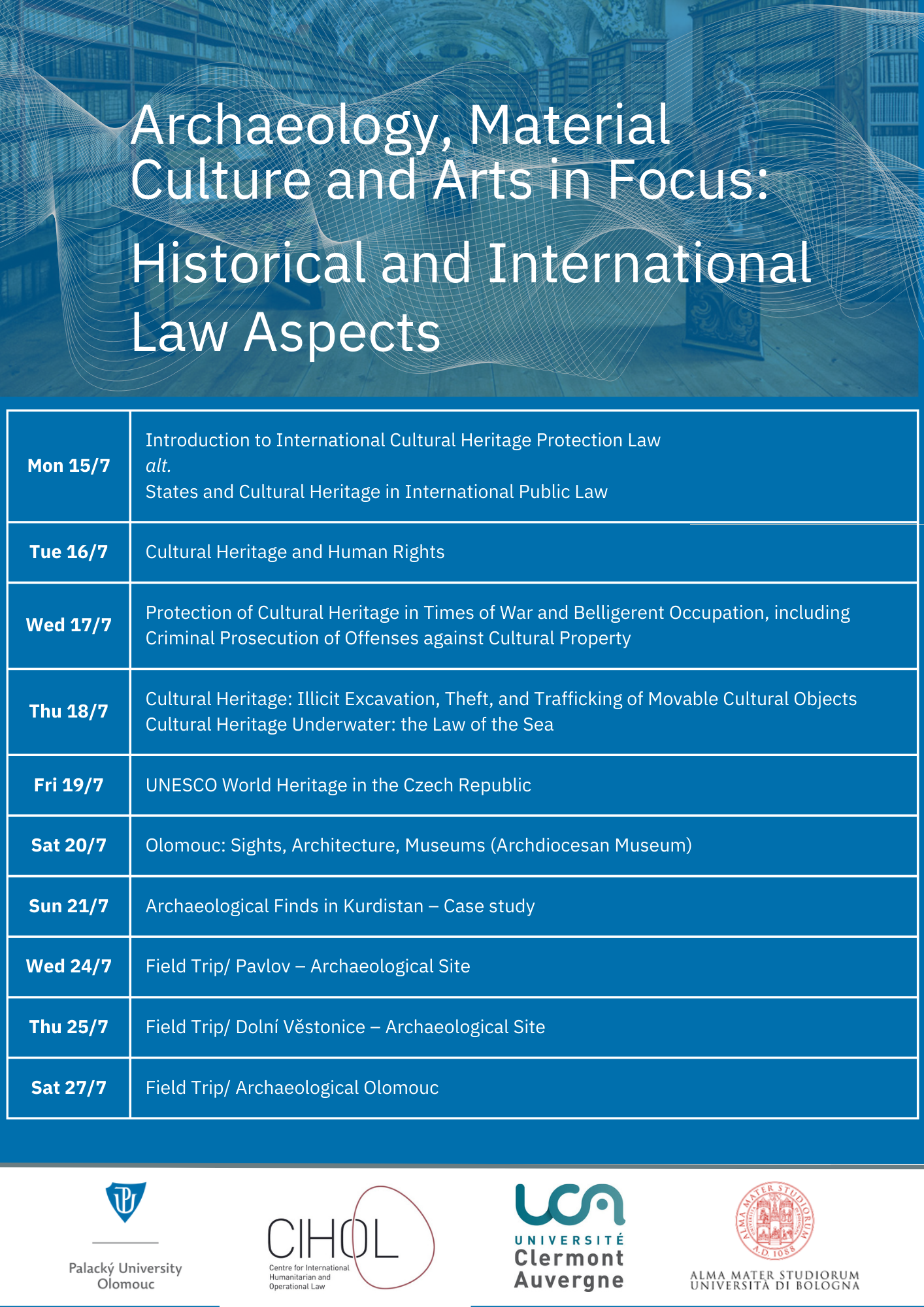 Archaeology, Material Culture and Arts in Focus (kopie 1): Palacký ...